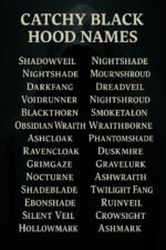 1000+ Catchy Black Hood Names 2025 - NamesWrite