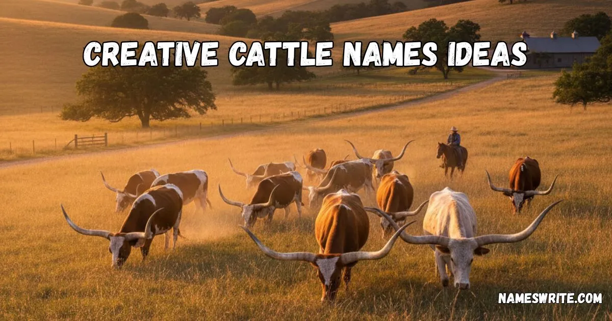 700+ Creative Cattle Names Ideas 2025